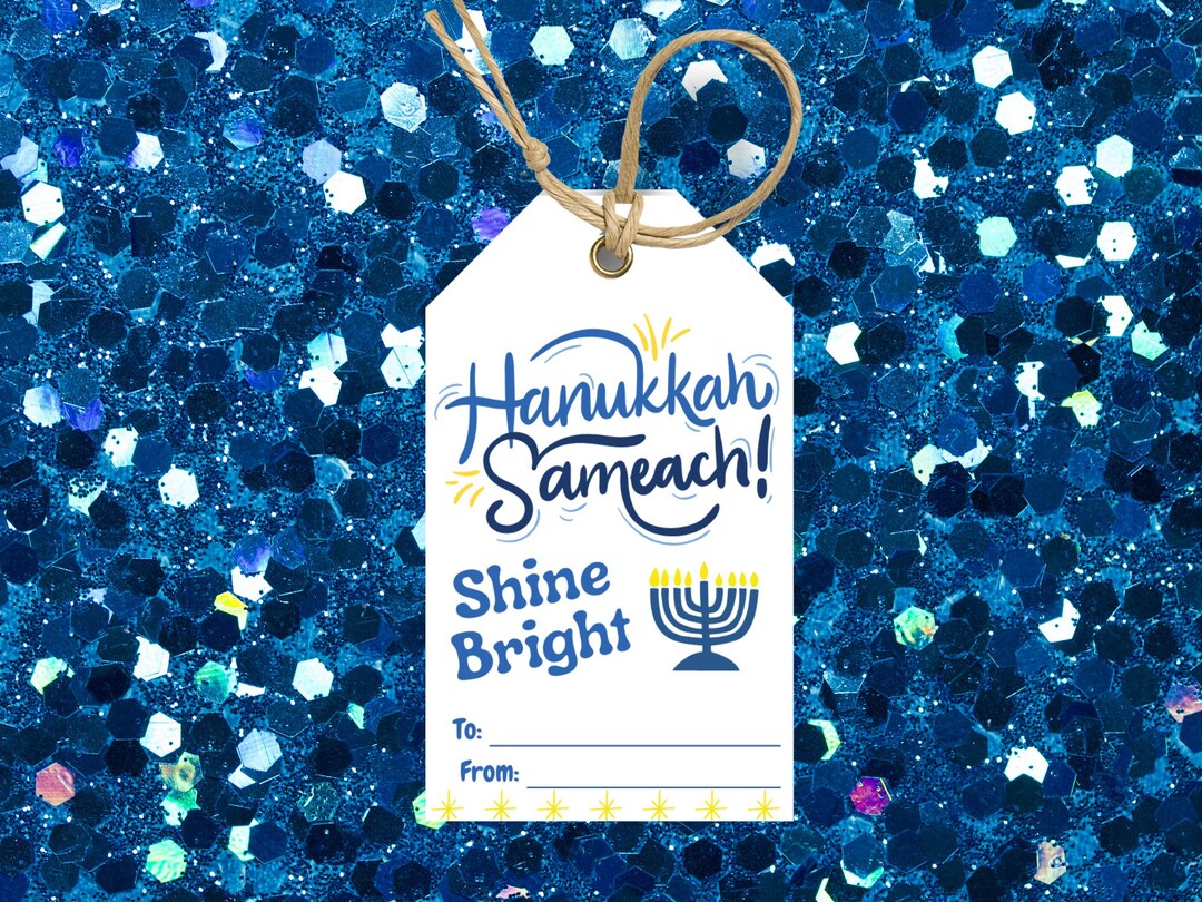 Hanukkah Printable Gift Tags | Sheet of 10 DIY Tags | Festival of ...