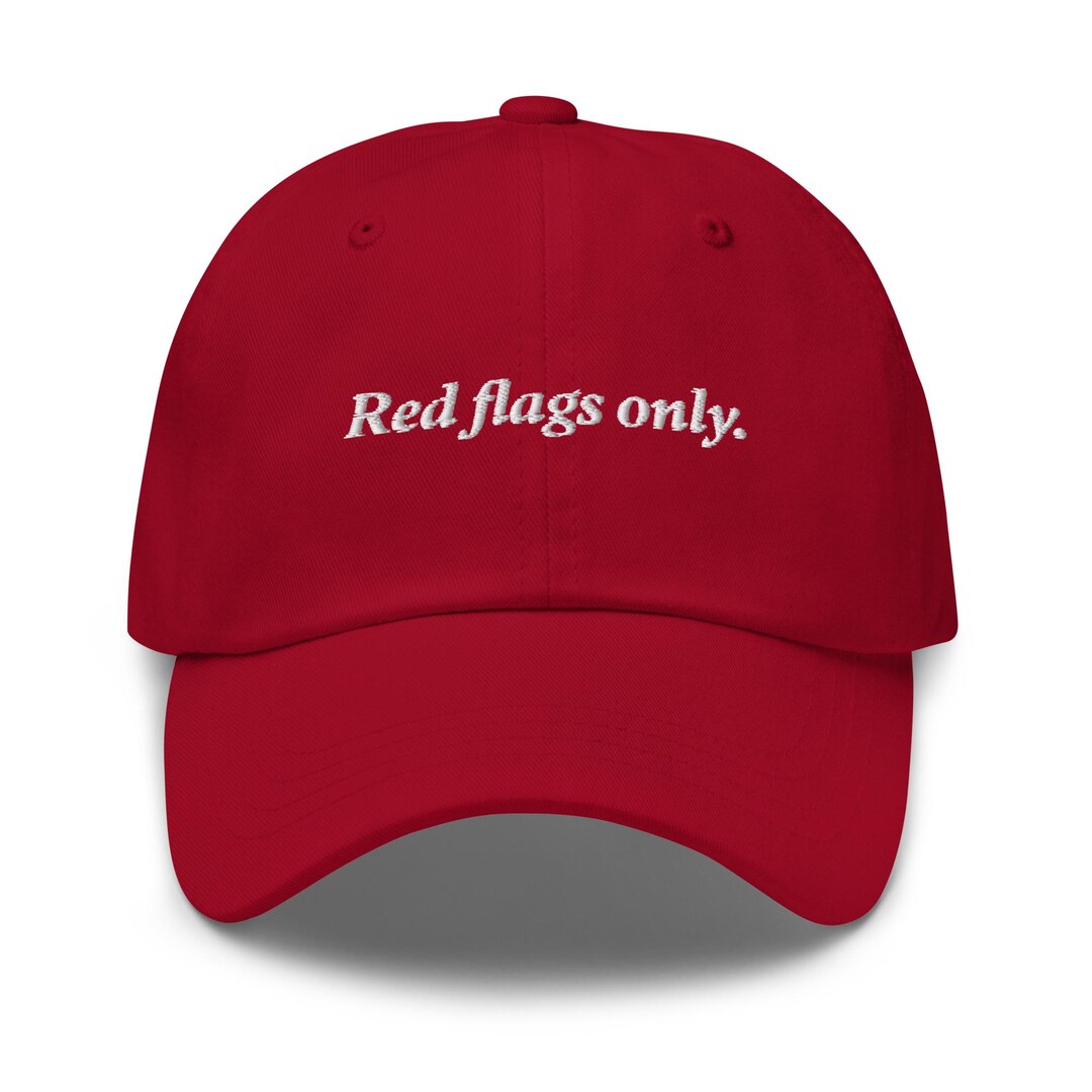 Red Flags Only Cap - Etsy