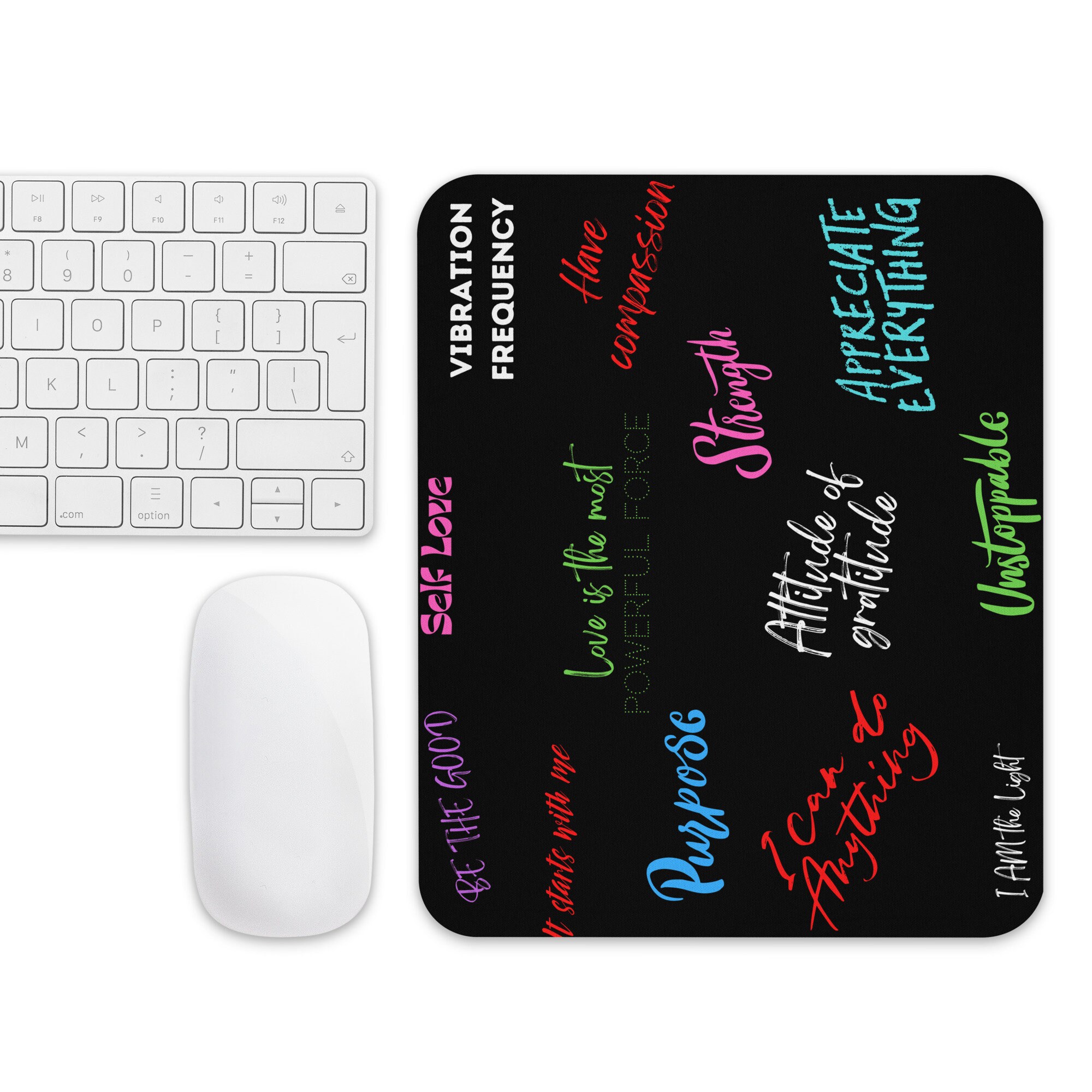 Positive Affirmations Mouse Pad, Spiritual Affirmations Mouse Pad ...