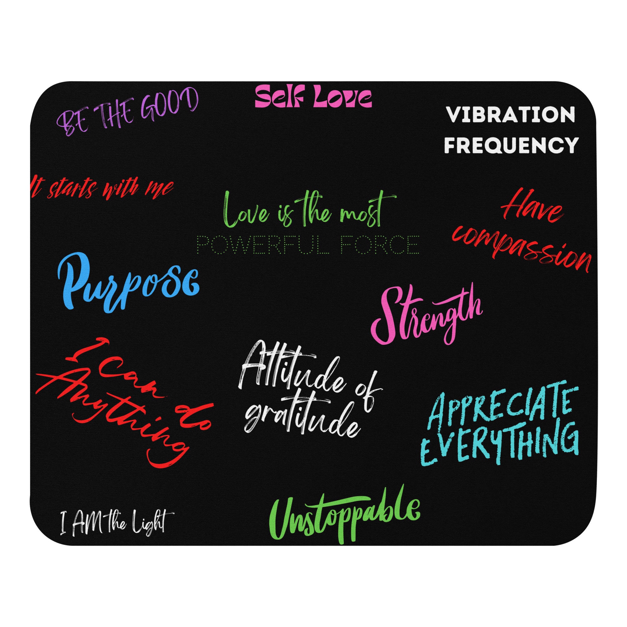 Positive Affirmations Mouse Pad, Spiritual Affirmations Mouse Pad ...