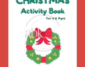 Winter Wonderland Kids Christmas Holiday Coloring Book, Festive ...