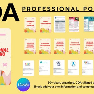 Editable CDA Teaching Portfolio – Professional Portfolio Template for ...