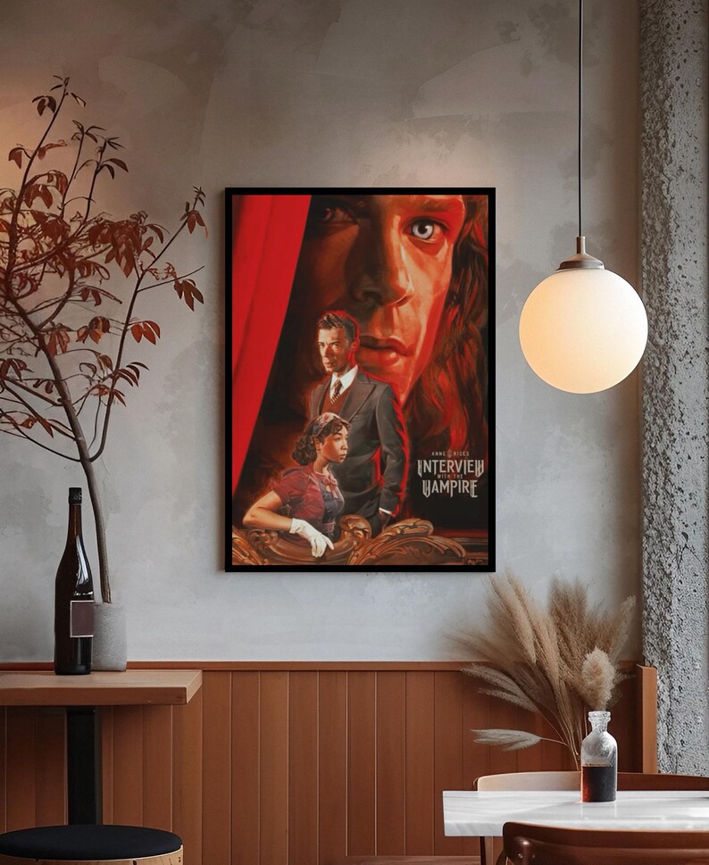 Interview With the Vampire Poster | Gothic TV Wall Art | Dark Aesthetic Print | Modern Room ...