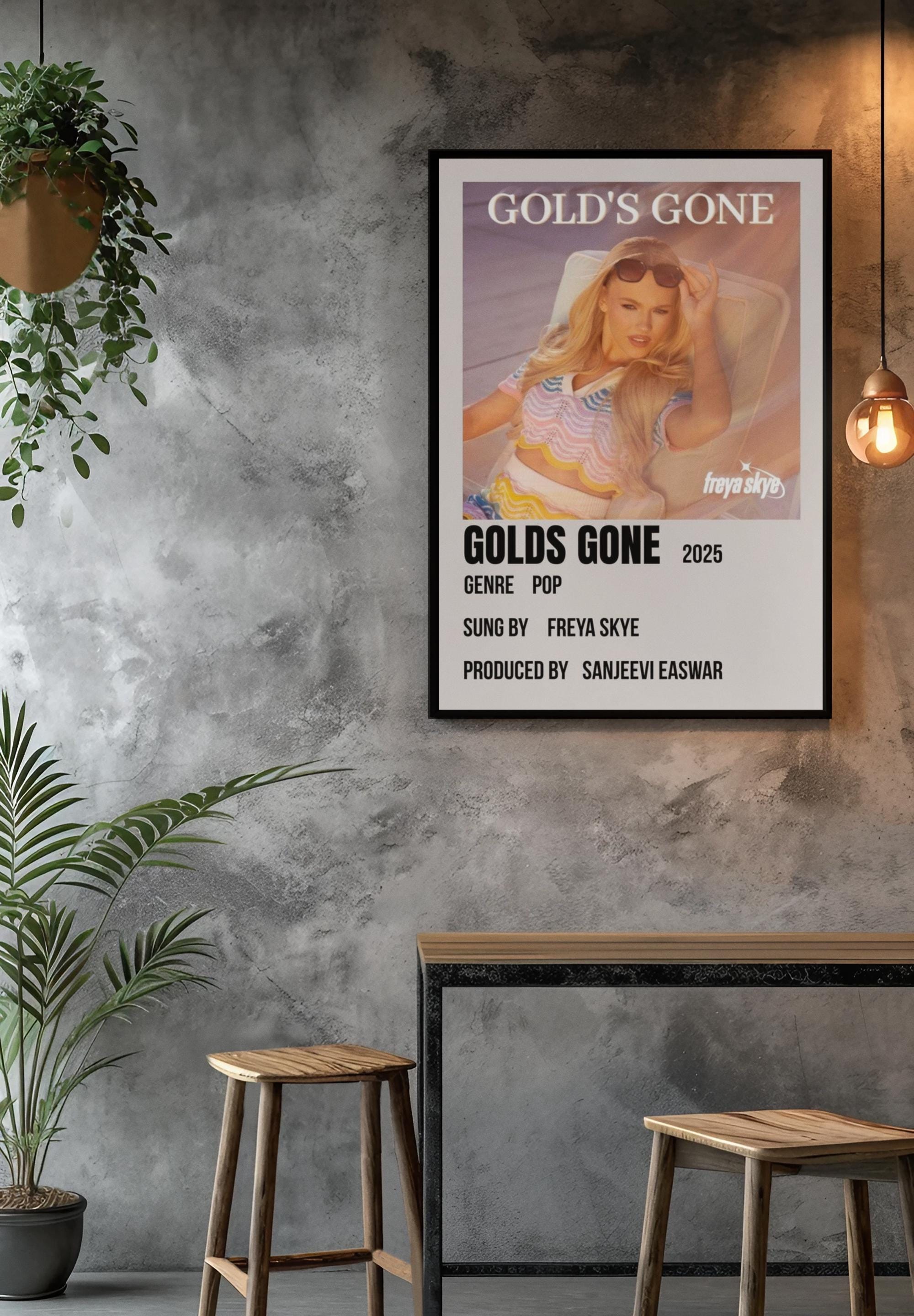Freya Skye Gold’s Gone Poster | Pop Music Print | Aesthetic Wall Art ...
