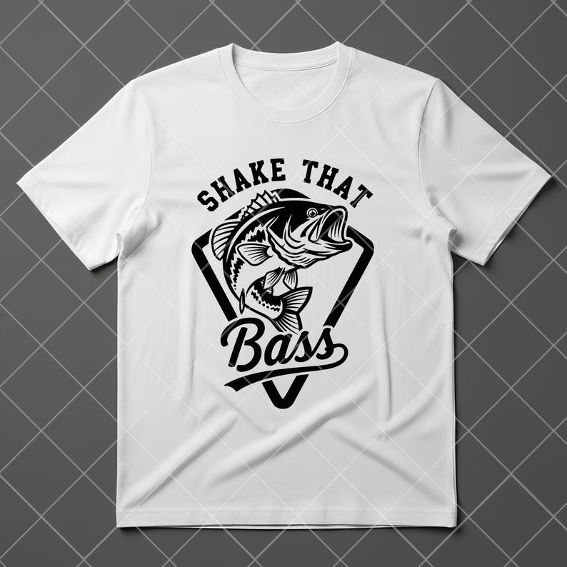 Shake That Bass SVG | Bass Fish SVG | Fishing Clipart | Bass Laser ...