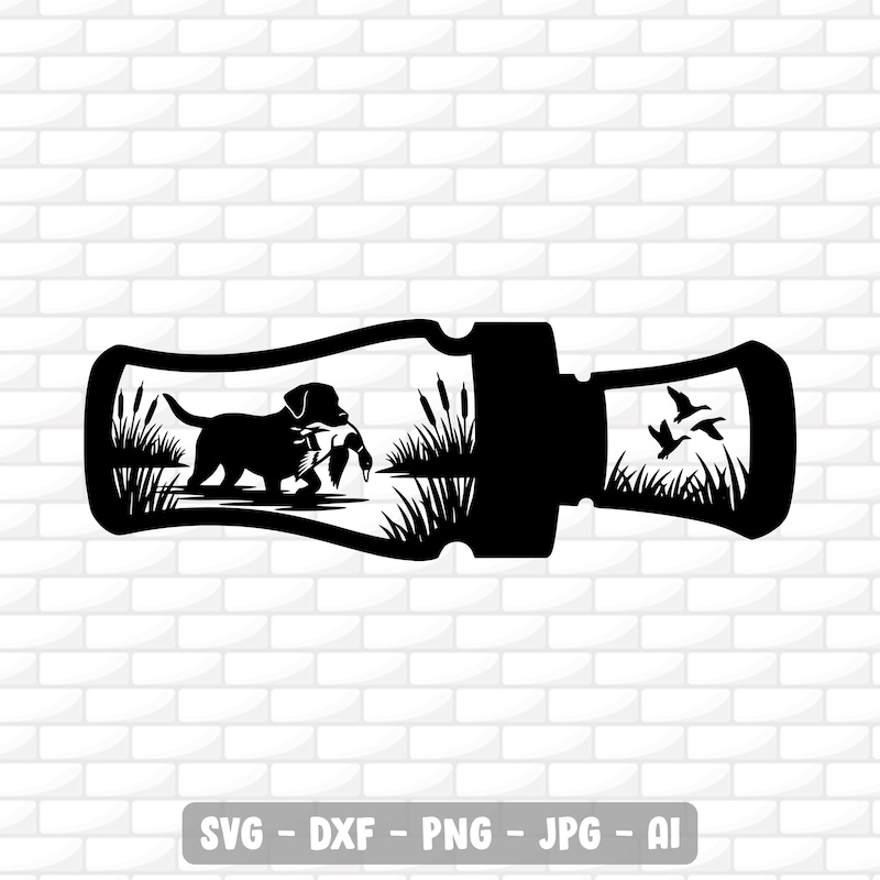 Dog With Duck Laser File - Etsy