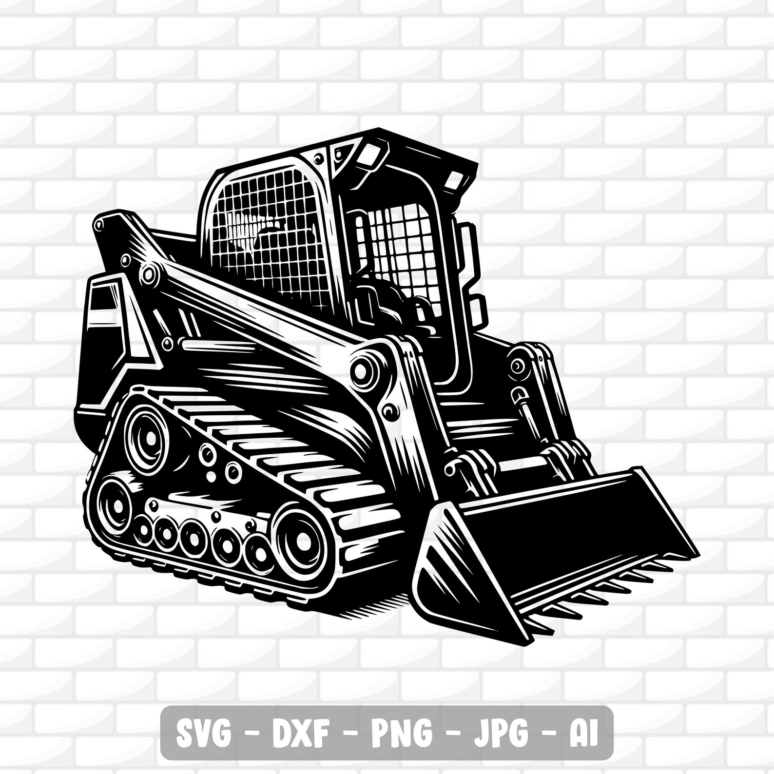 Excavator SVG | Digger Clipart | Excavator PNG | Construction Cut File ...