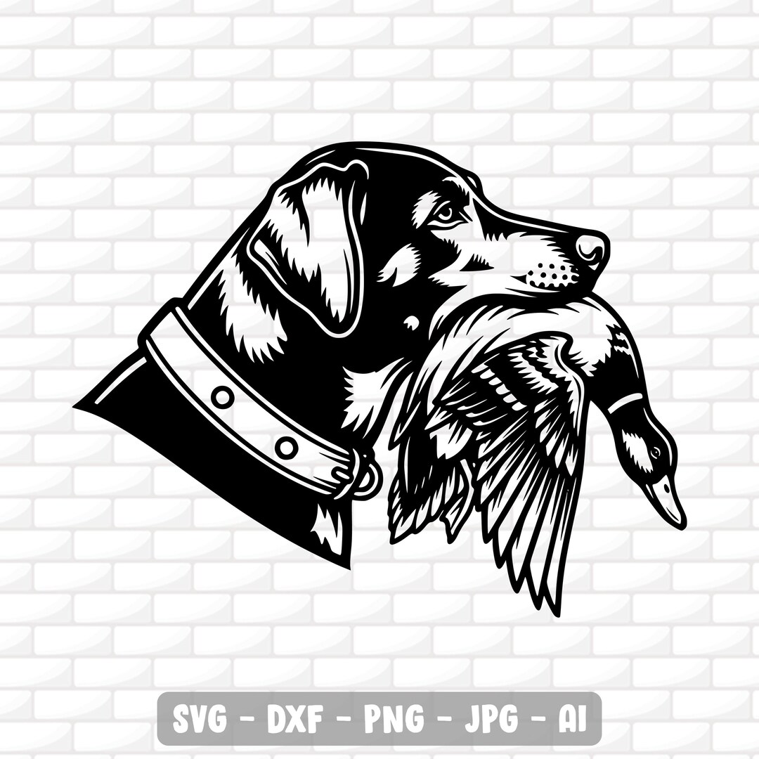 Labrador Duck Hunting Svg | Dog Profile Png | Hunter Shirt | Lab With ...