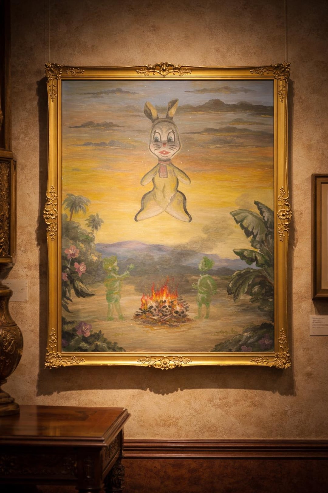 Surreal Rabbit Oil Painting – Original Framed Fantasy Art - Etsy