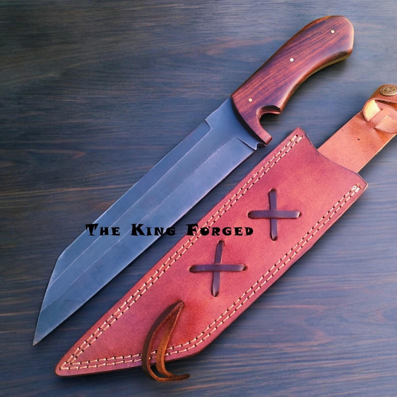 Handmade Viking Seax Knife - Custom Carbon Steel Broken Back Seax ...