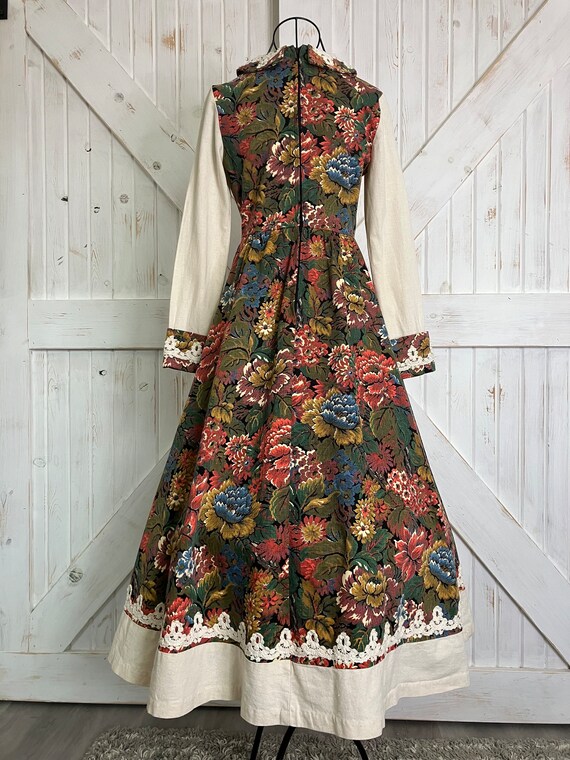 RARE 70's Vintage Gunne Sax Heart Label Rainbow Orang… - Gem