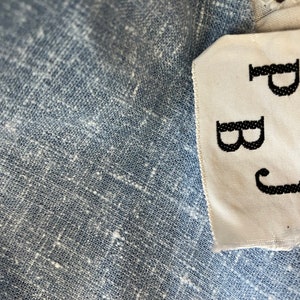 70's Vintage PBJ Jerell Texas Blue Chambray White Lace Halter Prairie ...