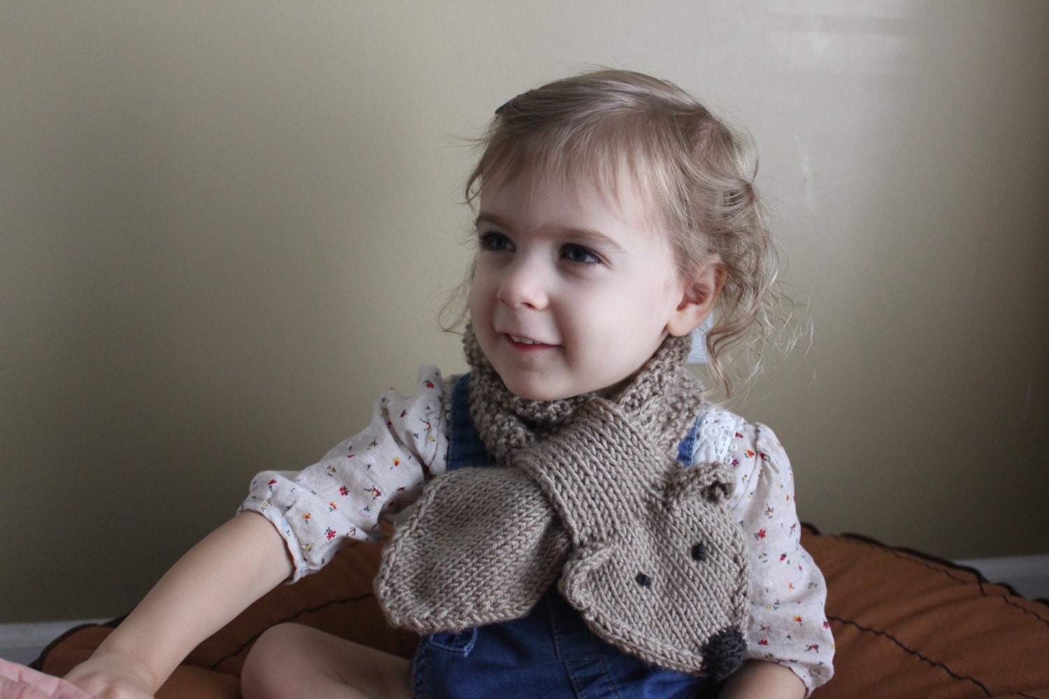 PDF Pattern, Toddler Bear Scarf, Child's Bear Scarf, Child's Cowl ...