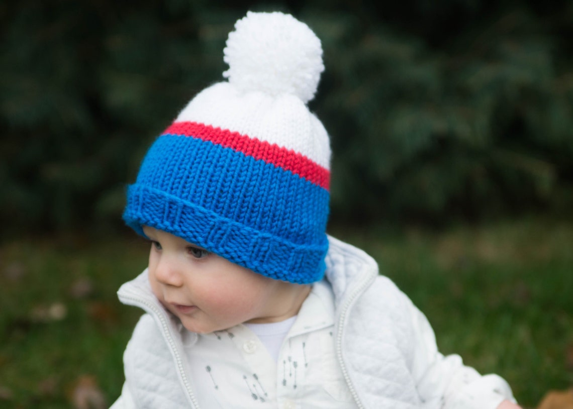 Team Colors Hat, Basic Toddler Hat Pattern, Basic Kids Hat Pattern ...