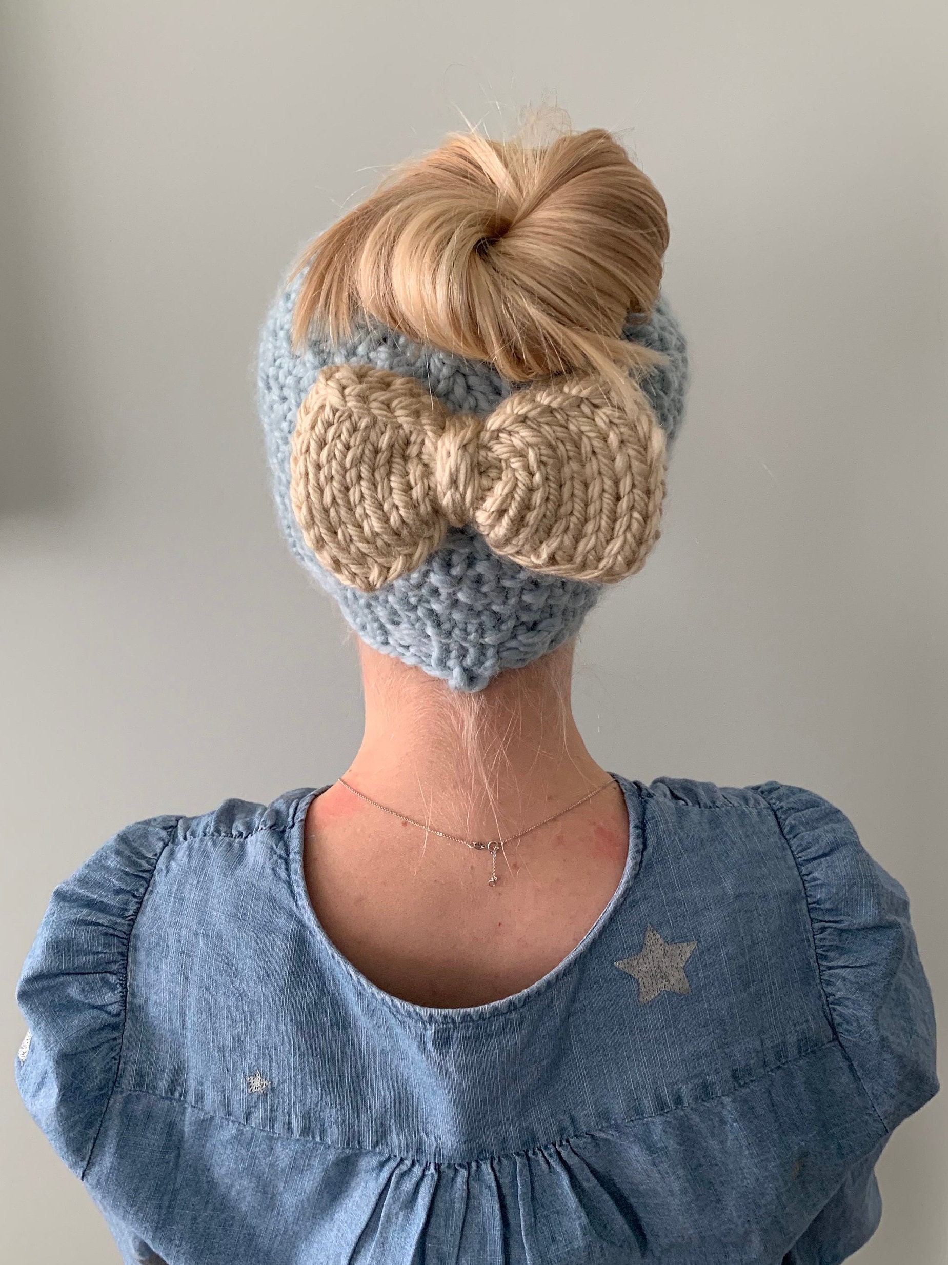 Custom Bun Hat, Messy Bun Hat, Design a Bun Hat, Bun Hat With Bow ...