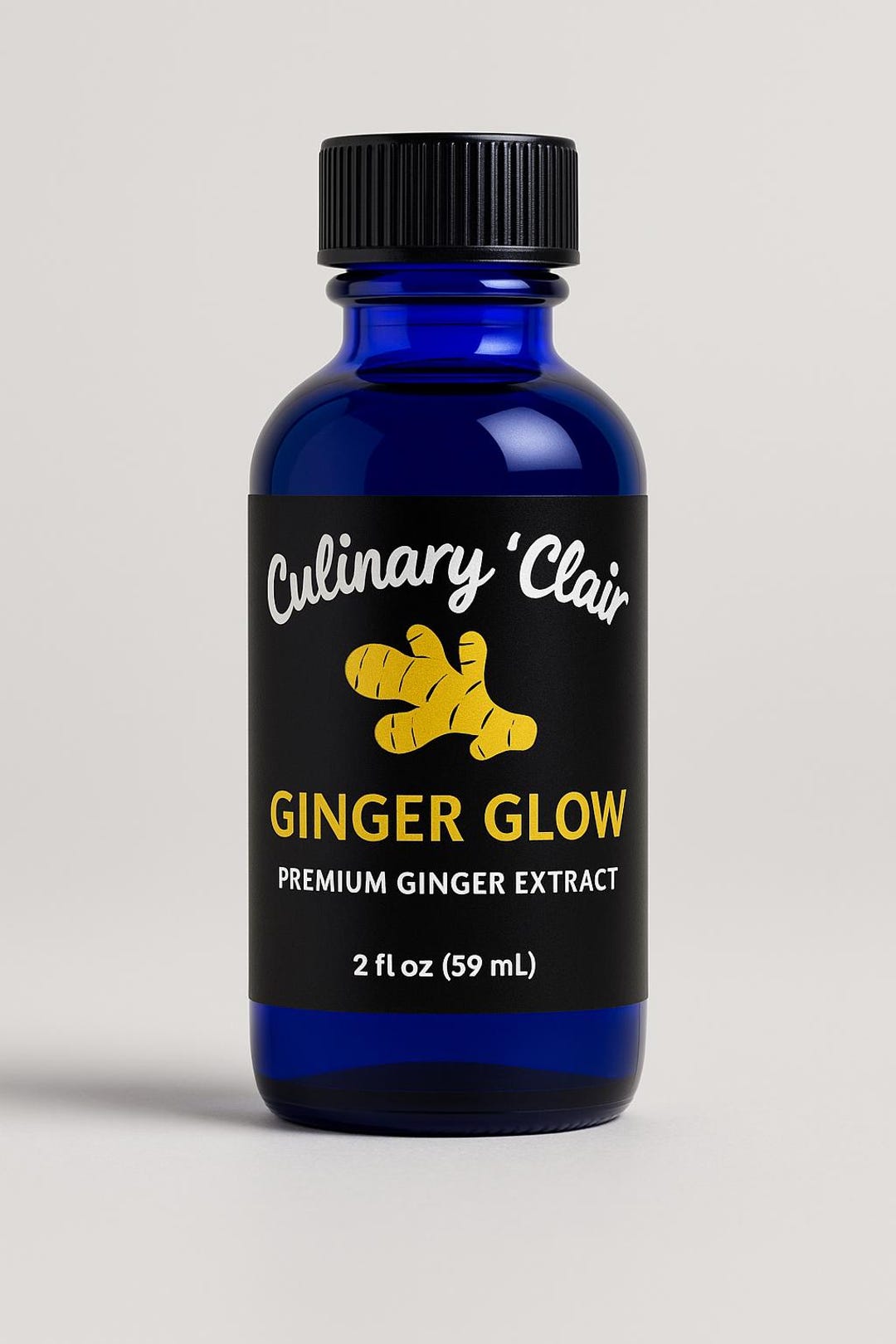Ginger Glow- Pure Ginger Extract, 2oz Blue Bottle, Culinary 'clair - Etsy