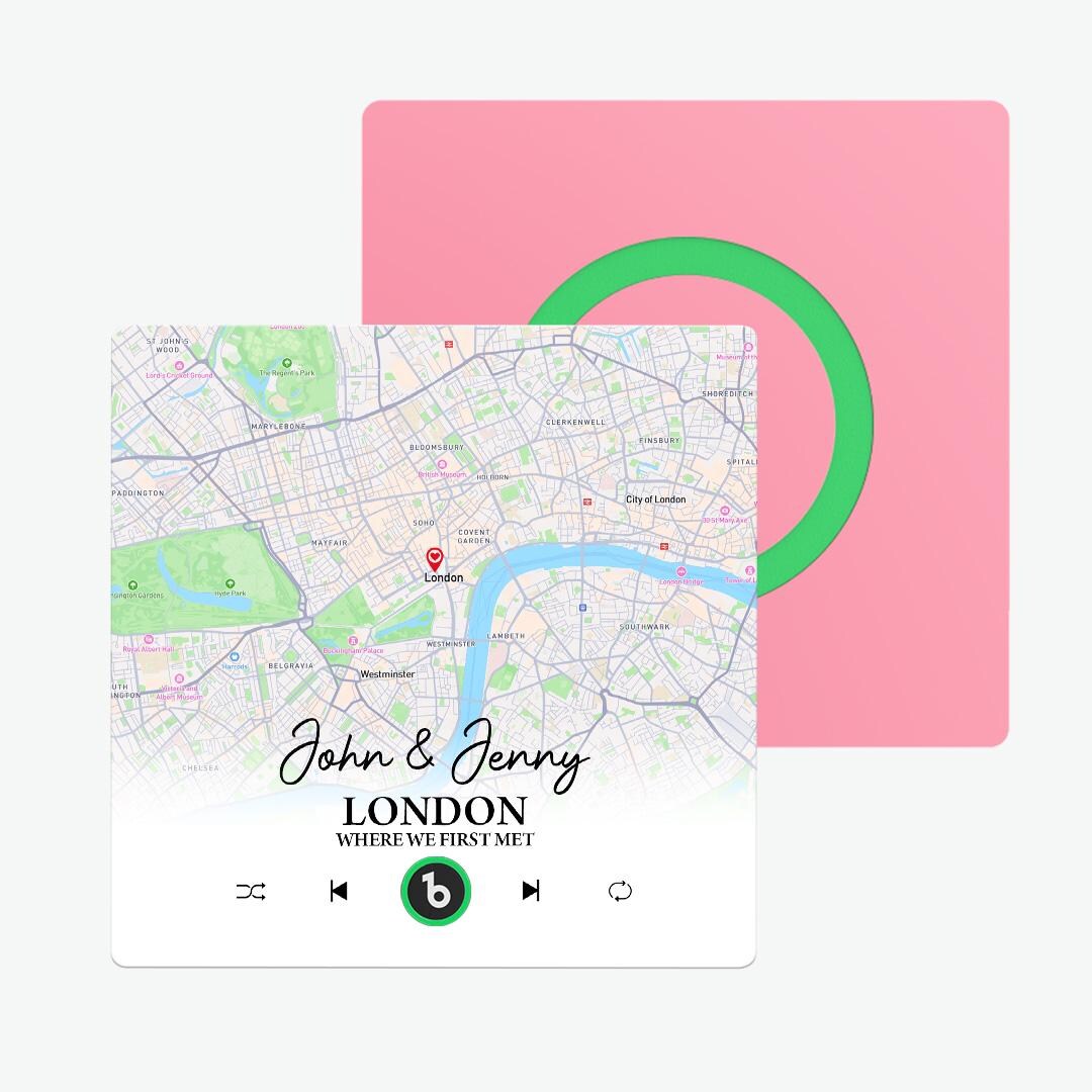 Personalized London Map Print Where We First Met, Custom Couple Map Art ...