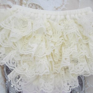 Newborn Ivory Lace Diaper Cover , Bloomer AND/OR Handbeaded Headband ...