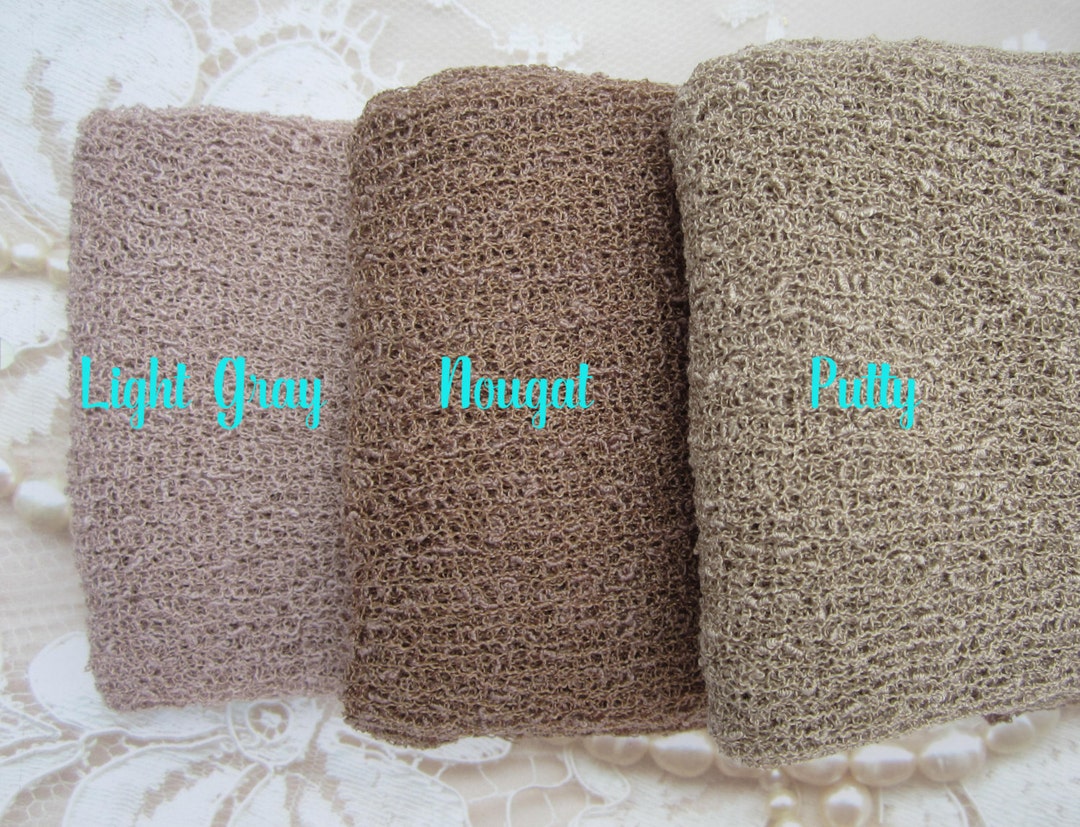 Newborn Swaddle Wrap: Soft Stretch Knit - Nougat or Putty - Etsy