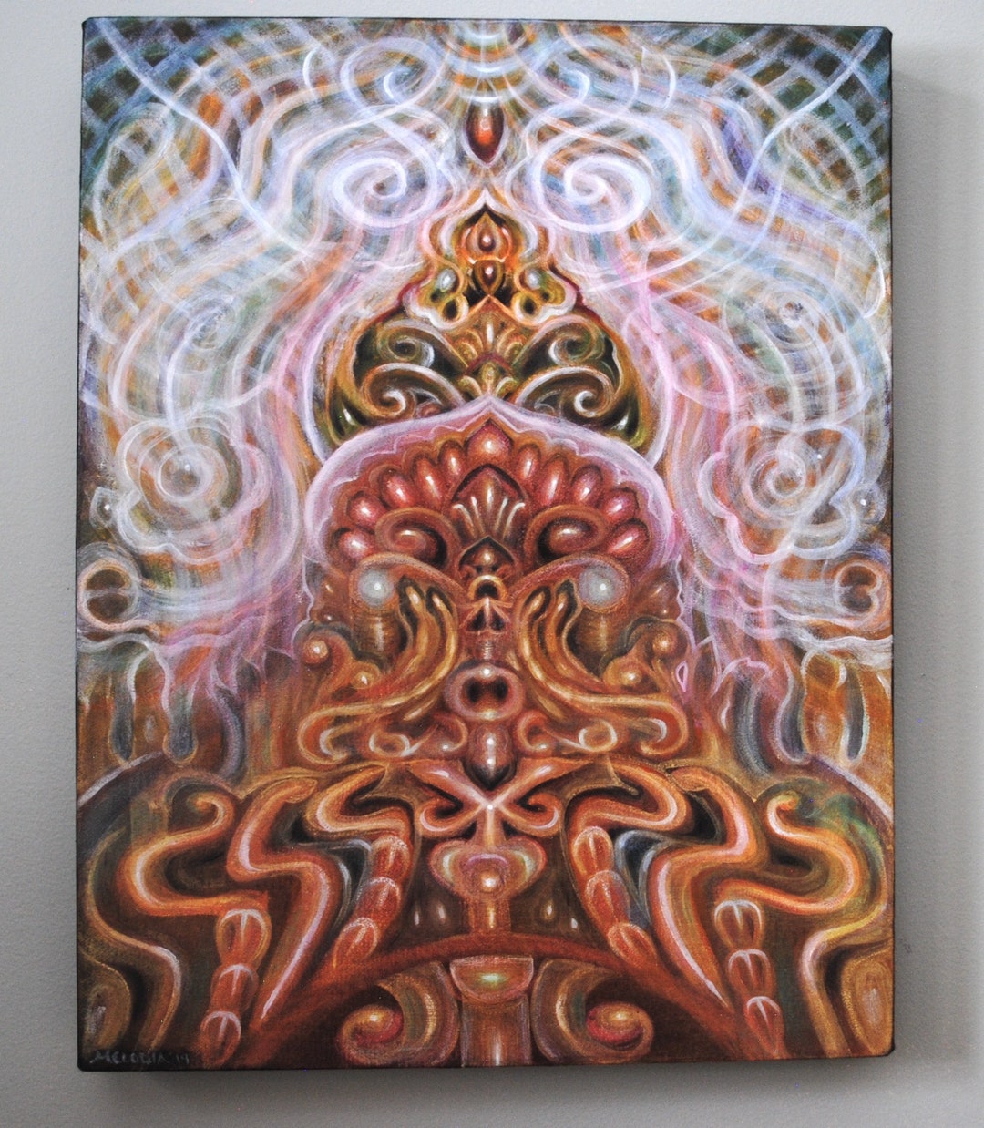 Energy Temple I Original Oil Painting, Spiritual Art, Visionary Art ...