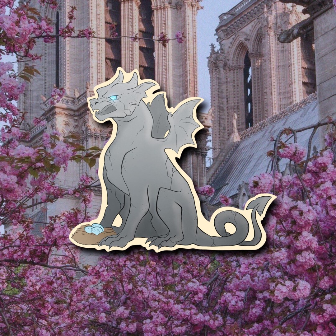 Gargoyle Vinyl Sticker - Etsy