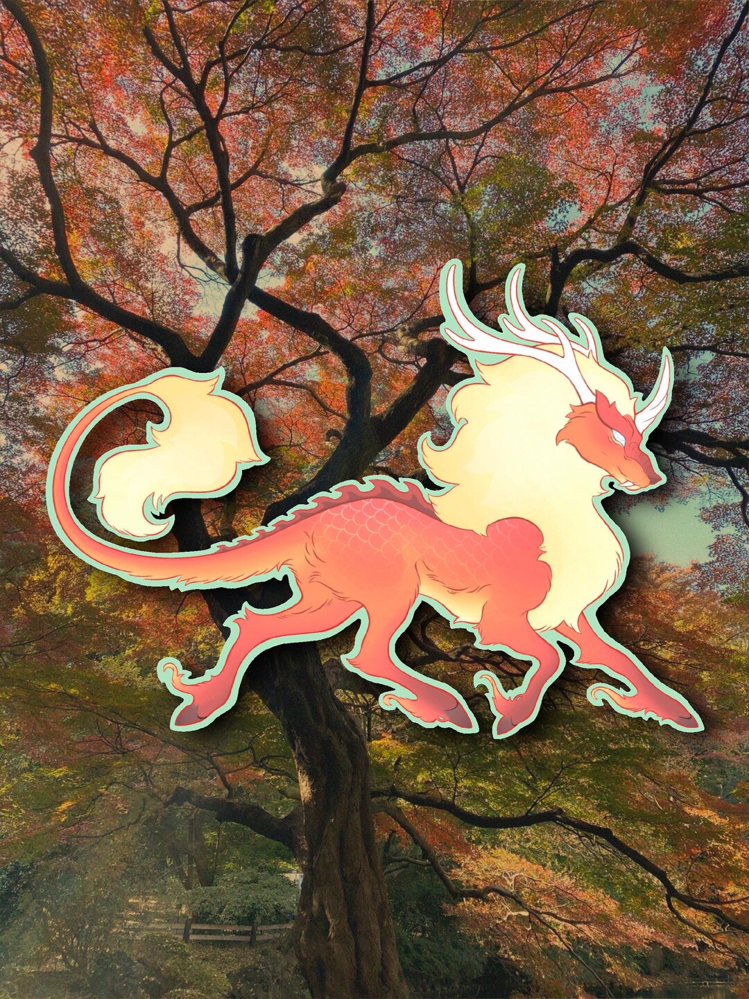Kirin Stickers - Etsy