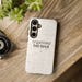 Organized but Tired Phone Case | Minimalist Linen Texture, Typography ...