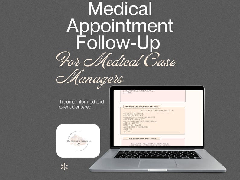 Medical Appointment Follow-up Sheet | Case Manager Printable (canva ...