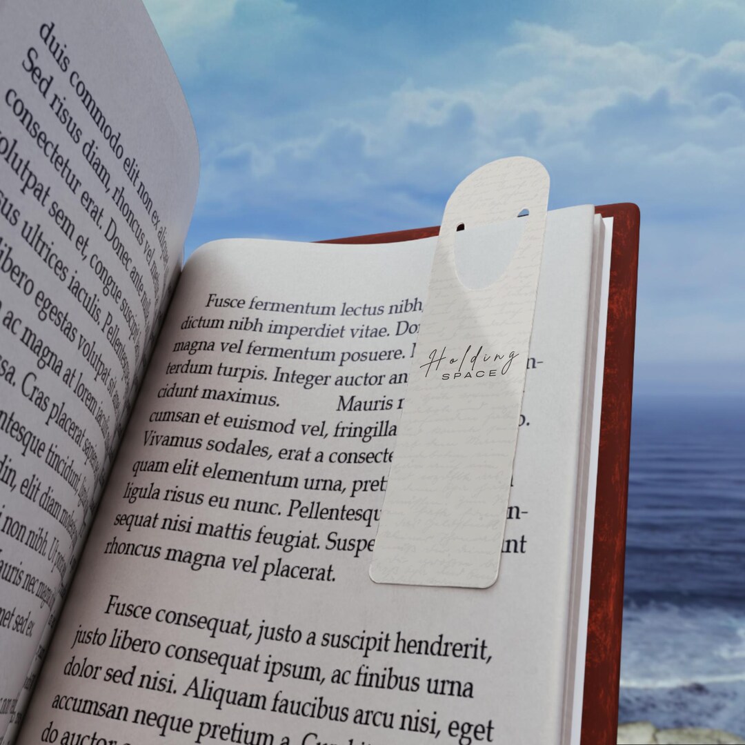 Holding Space Bookmark | Minimalist Gift for Therapist, Social Worker ...