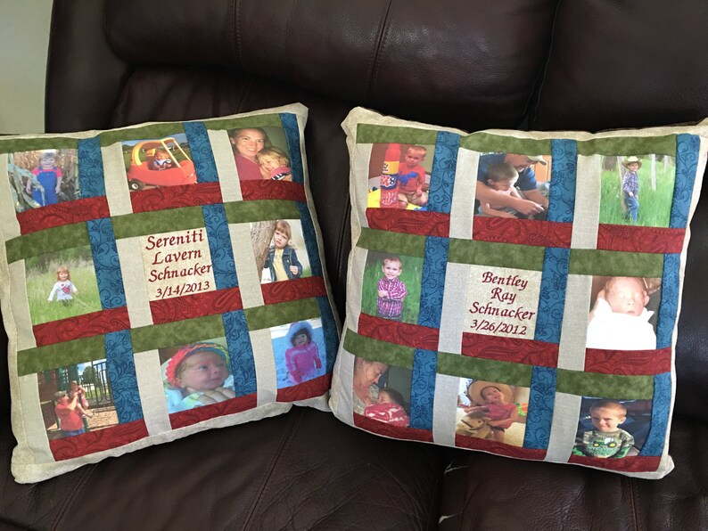 Custom Memory Photo Pillow Personalized - Etsy