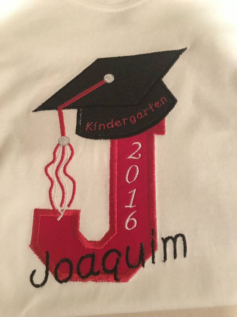 Personalized Graduation Embroidered Tshirt - Etsy