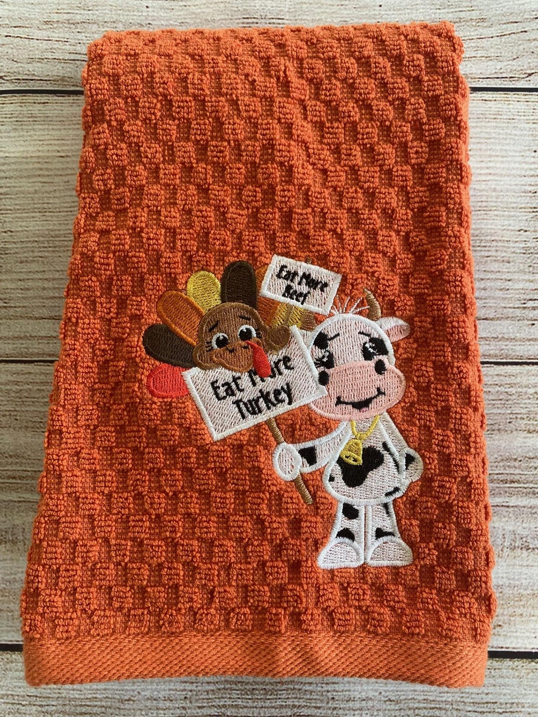 Eat More Turkey Kitchen Decor Towel - Etsy