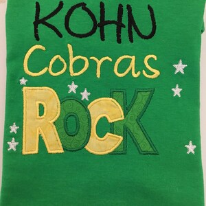 School Spirit Embroidered Tshirt - Etsy