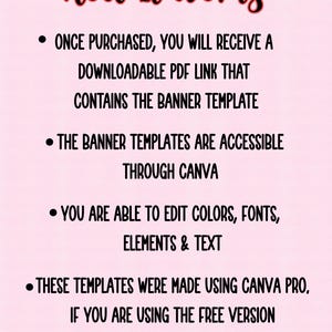 10 Banner Border Template | Editable Canva Template | Digital Download ...