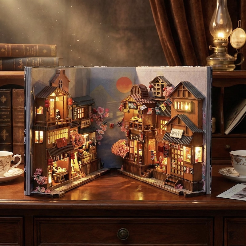 Unpainted Book Nook Kit - Etsy