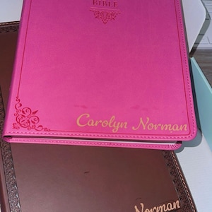 NIV Holy Bible. Name Engraved. Prayerfully Curated - Etsy