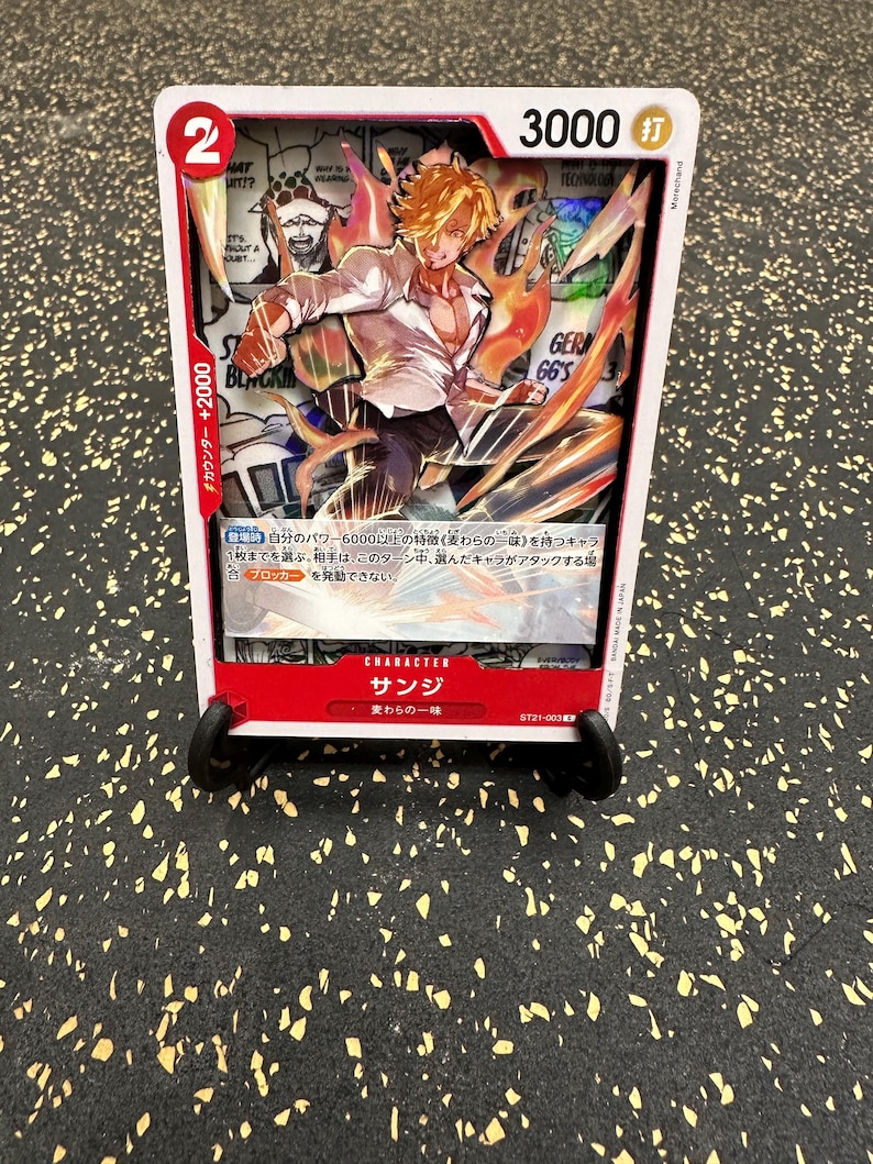 Custom 3D Shadowbox Manga-style Japanese Sanji Authentic One Piece ...