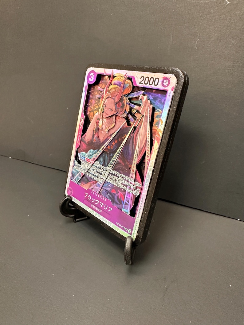 Custom 3D Shadowbox Japanese Black Maria Foil SR in Black Wood Frame ...