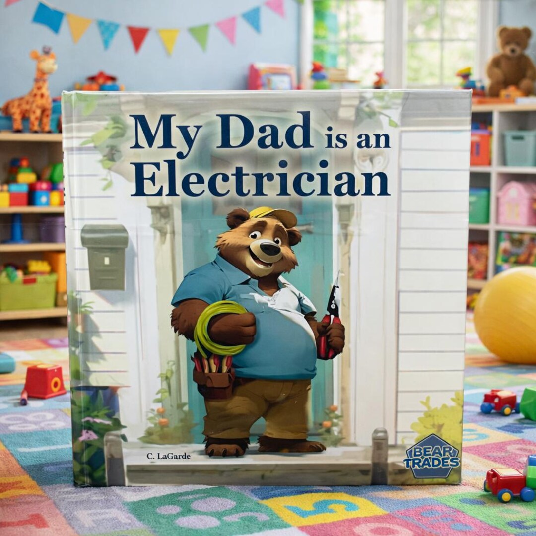 Babby Book - My Dad is an Electrician, Kids Book & Baby Shower Gift - Etsy