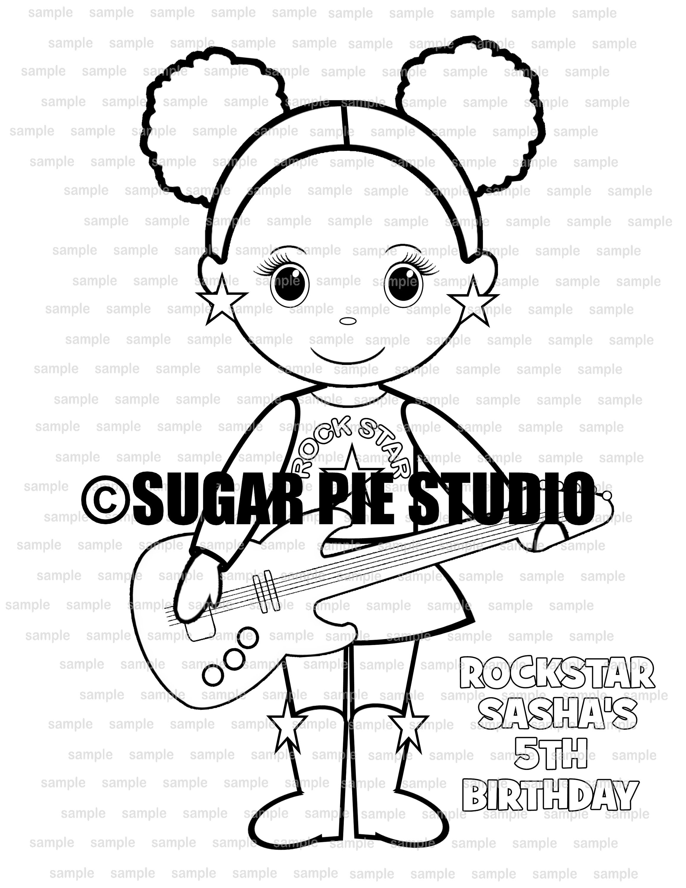 Rockstar Coloring Sheets Coloring Pages