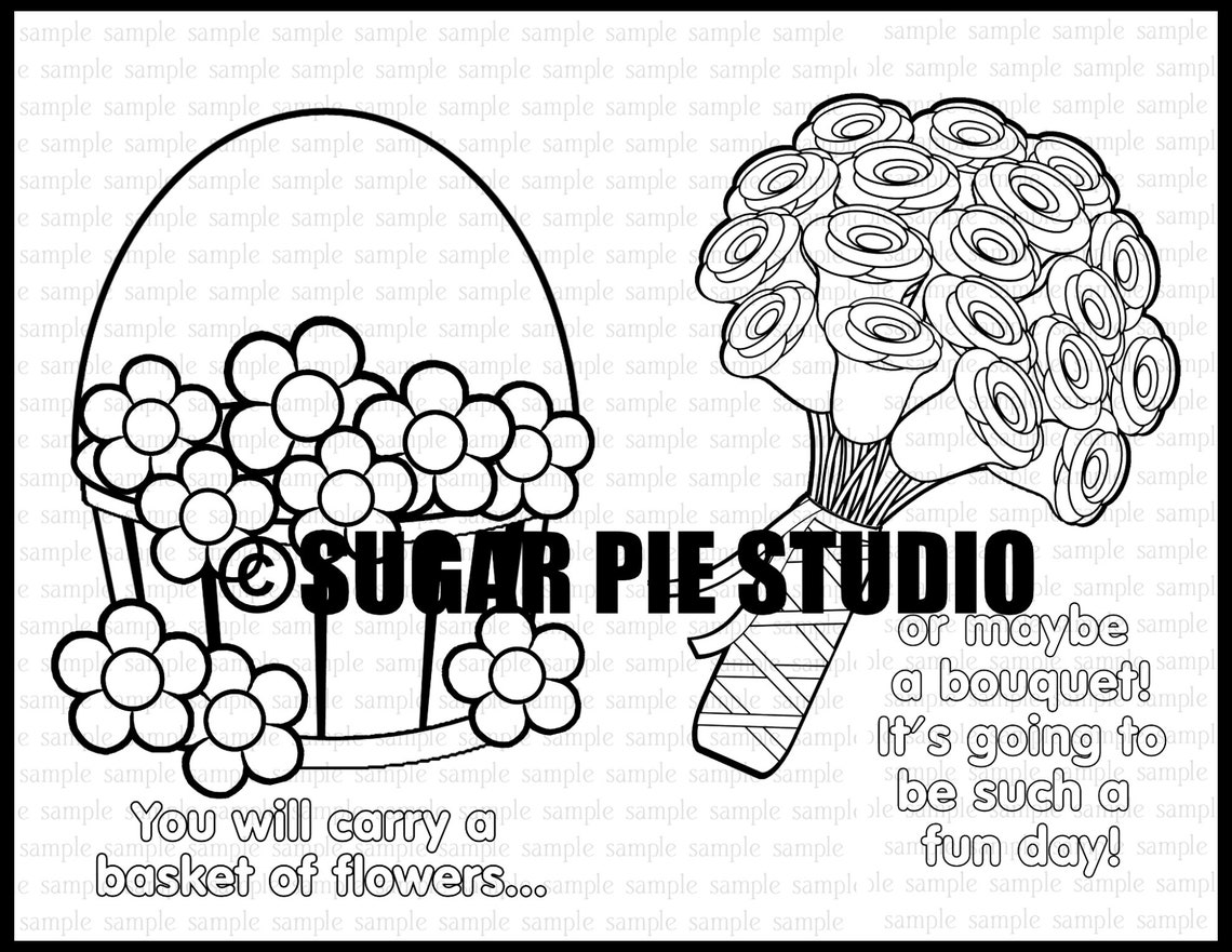 Flower Girl Proposal Coloring Activity Book Personalized - Etsy