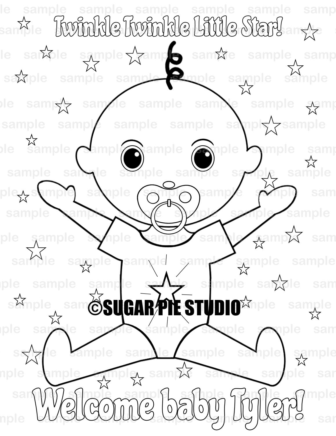 Twinkle Twinkle Little Star Coloring Page