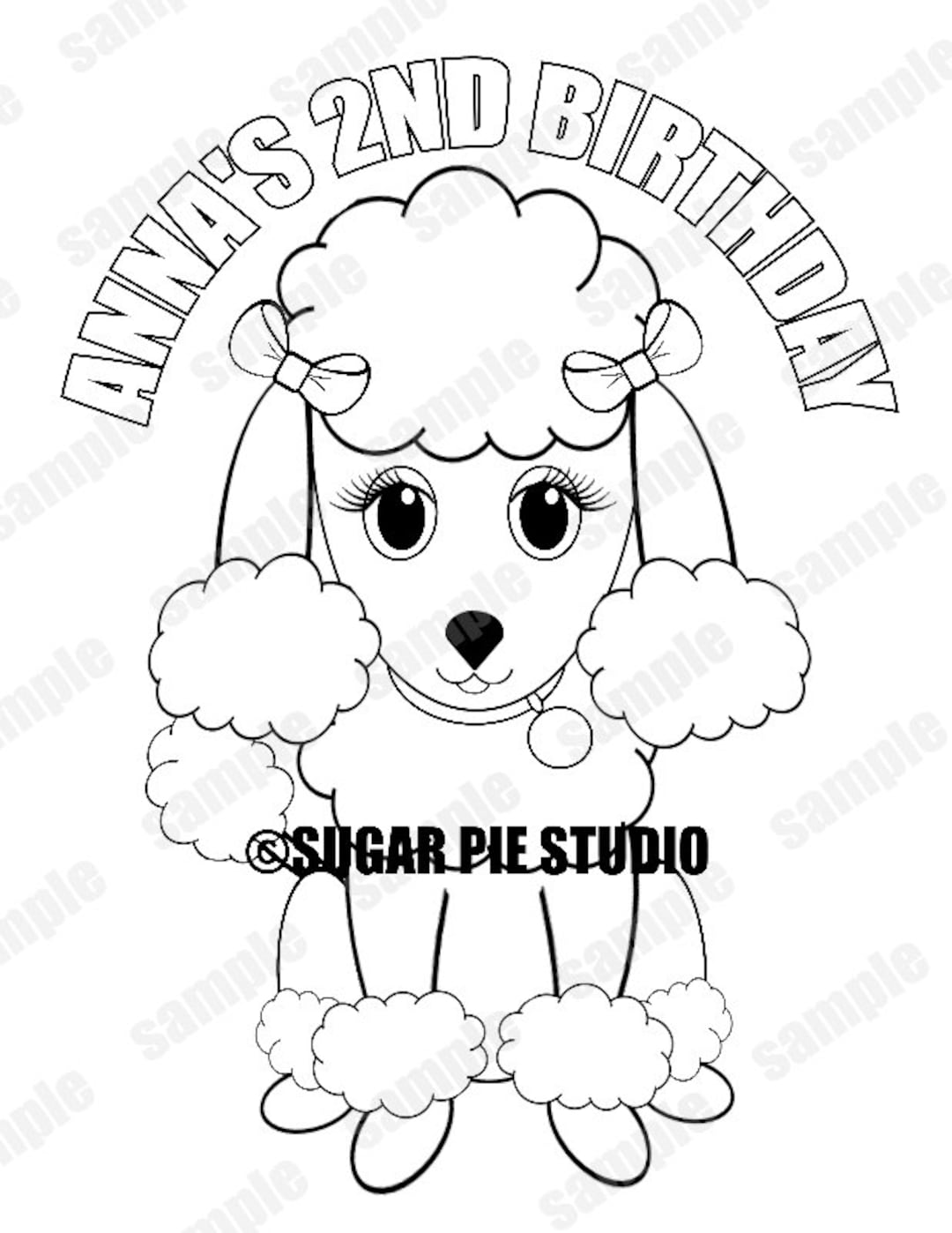 Personalized Paris Coloring Page Birthday Party Favor Colouring ...