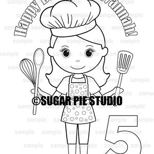 Chief Cook Girl Clipart Coloring