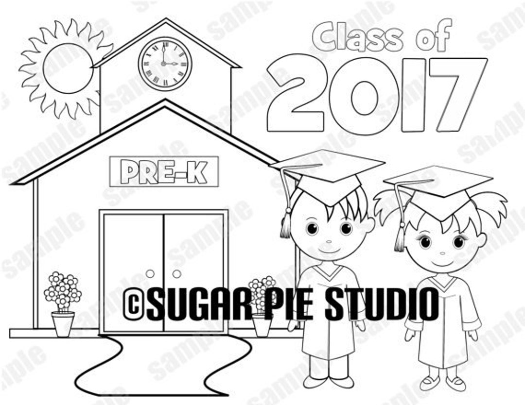 Kinder Graduation Coloring Pages