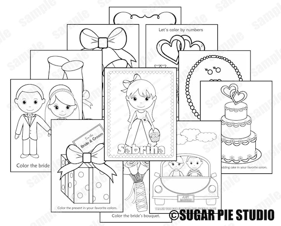 PRINTABLE Flower Girl or Ring Bearer Wedding Activity Book | Etsy UK