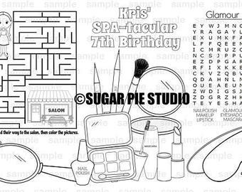 Spa Coloring Page | Etsy