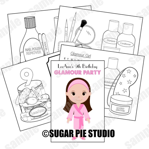 Printable Beauty Salon Coloring Pages