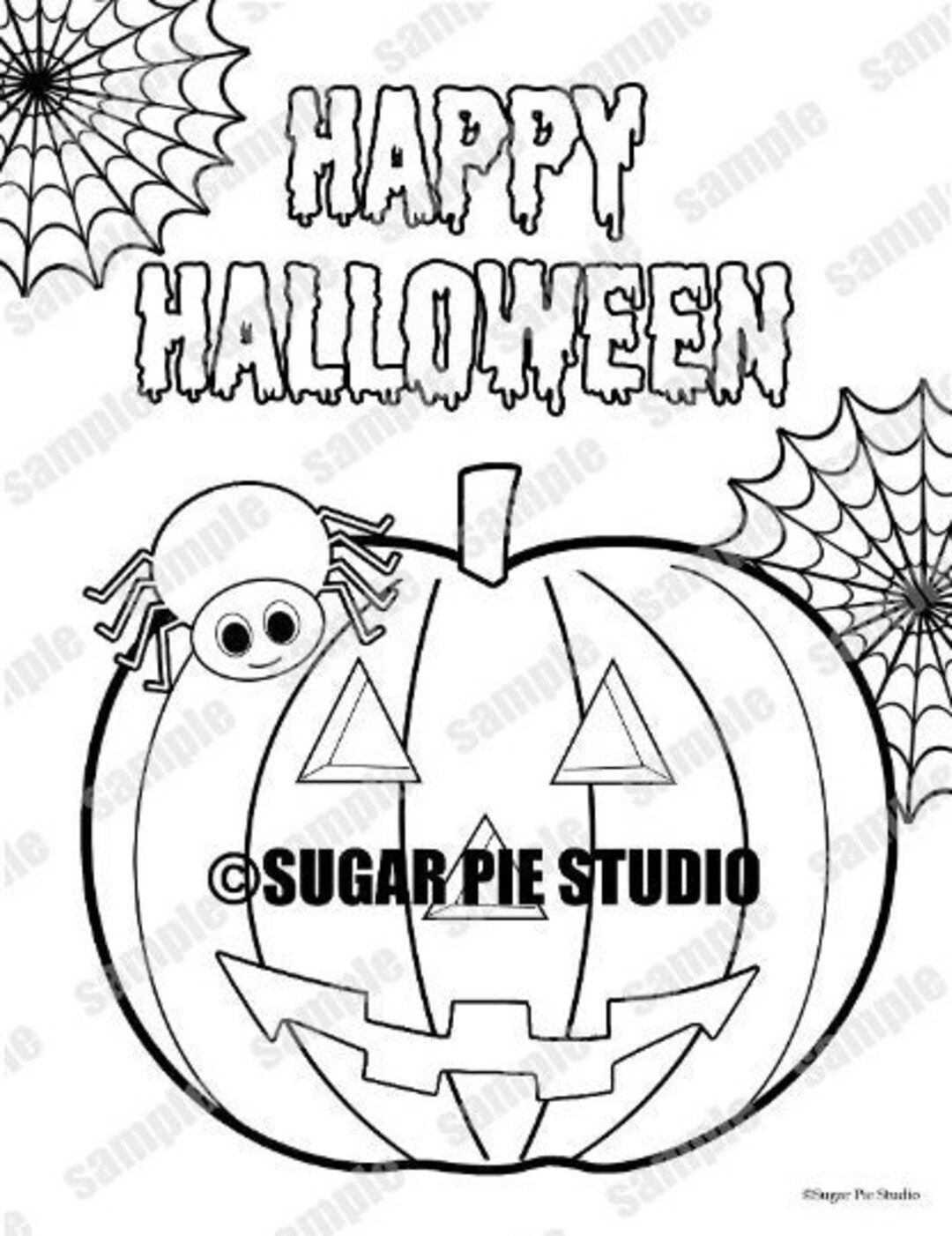 Printable Halloween Classroom Party Favor Childrens Kids Coloring Page ...