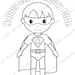 Personalized Superhero Coloring Page Birthday Party Favor Colouring ...